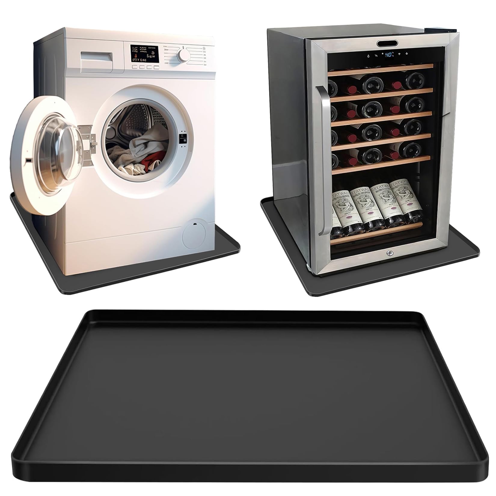 Amazon.com: Mini Fridge Mat for floor,Silicone Freezer Mats&Trays with ...