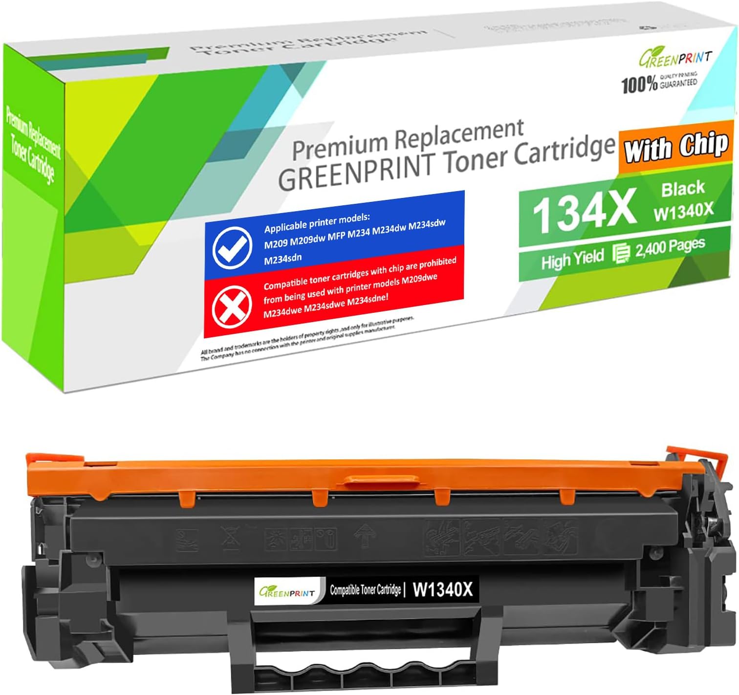 [ With CHIP ] Compatible Toner Cartridge 134X W1340X (134A W1340A) High ...