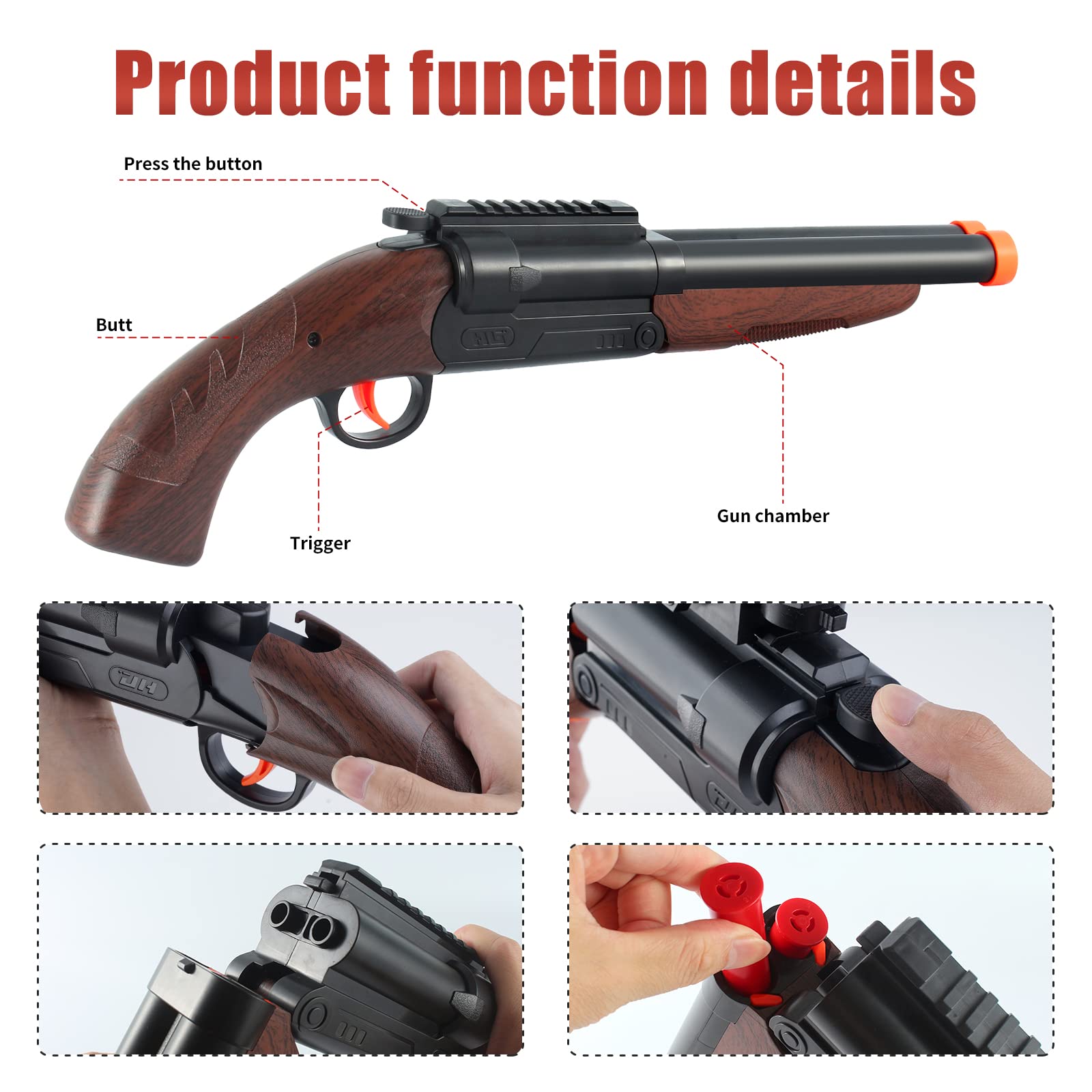 Buy Toy Gun Soft Bullet Educational Model Shooting Games for 6+ Boys ...