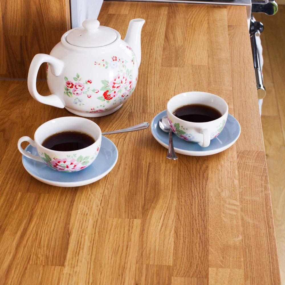 Buy WORKTOP EXPRESS Solid Oak Wooden Kitchen Worktops - 4000mm x 620mm ...