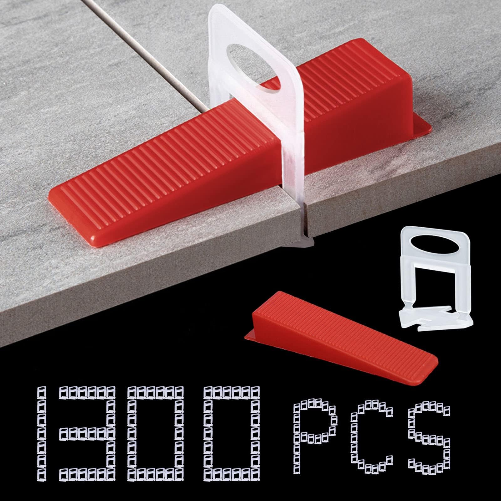 Tanzfrosch 300 Pcs Tile Leveling Wedges Reusable Tile Wedges Suitable ...