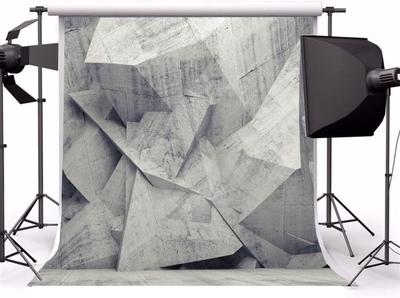 Amazon.com : AOFOTO Photography Girl Backgrounds 8x8ft Backdrop Gray ...