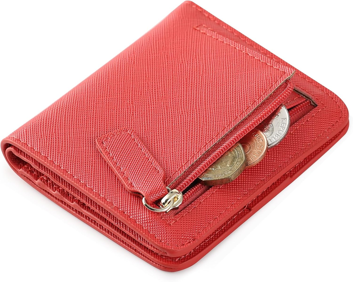 Amazon.com: MANBANG Womens Rfid Blocking Small Compact Bifold Luxury ...