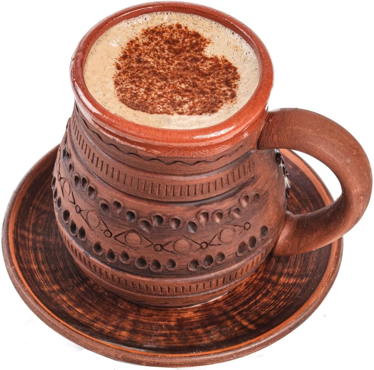 Amazon.com: Handmade Clay Coffee Mugs Diner Potbelly Coffee Mug ...