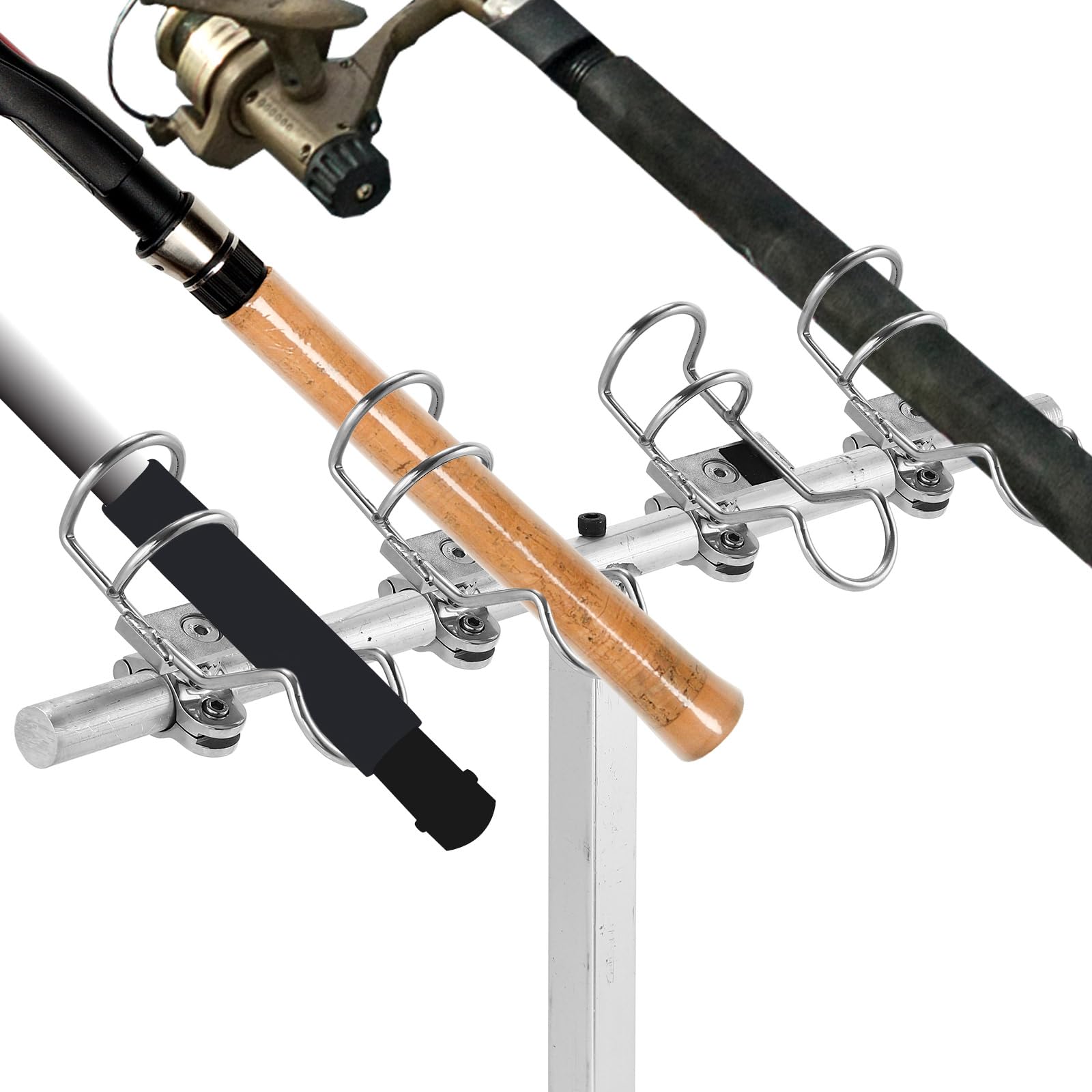 Crappie Rod Holder PVC Coated Steel Wire Fishing Pole Holders for Boats ...