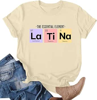 Ithalt Hispanic Heritage Month Shirt for Women Mexican Tshirt Latina ...