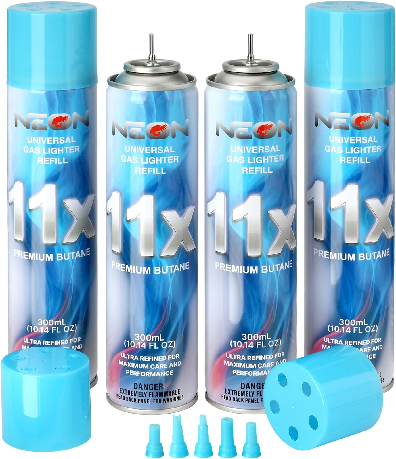 Amazon.com: NEON Butane Refill, 11X Ultra-Refined Butane Fuel, 300ml ...