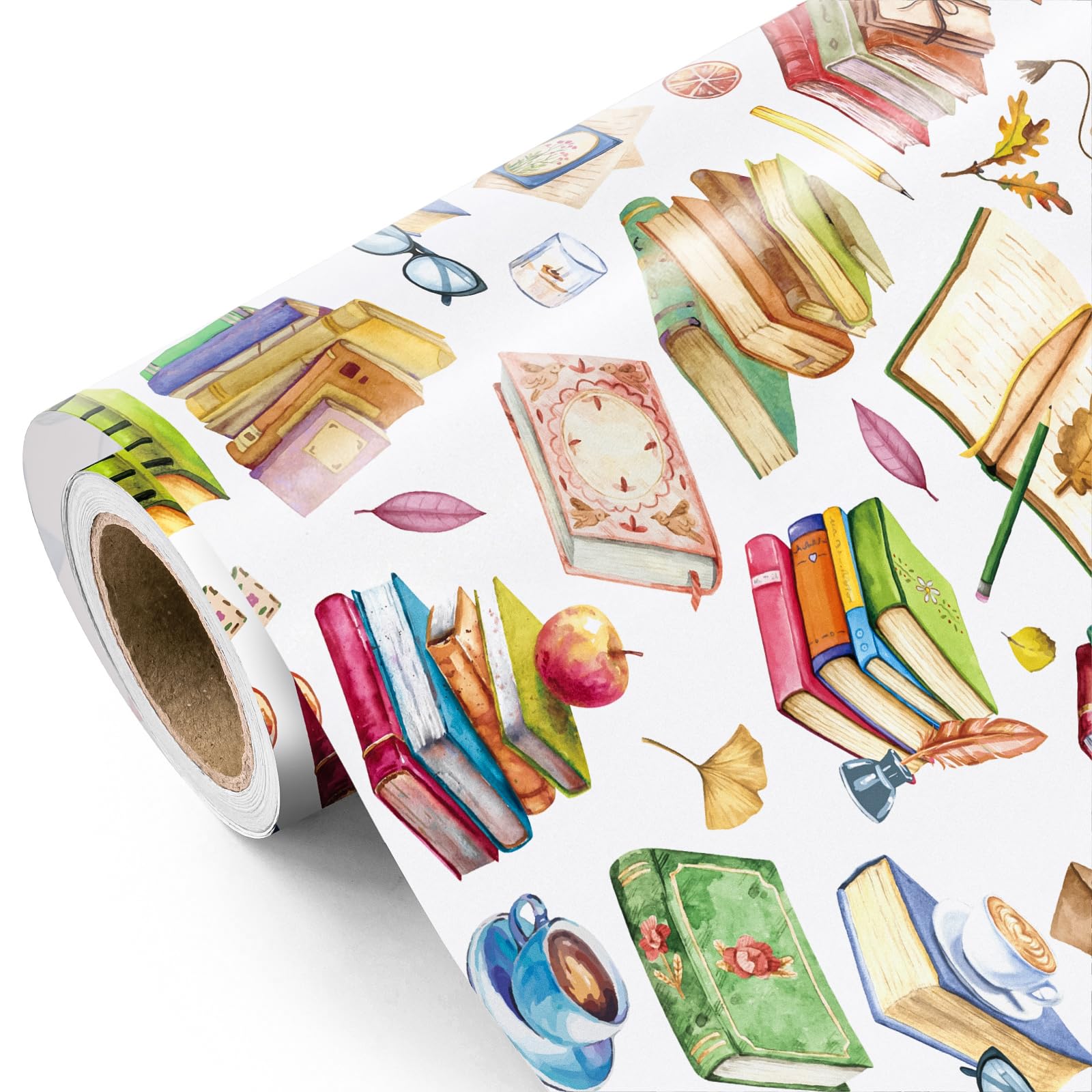 Amazon.com: WRAPAHOLIC Book Wrapping Paper Roll - Mini Roll - 17 Inch x ...