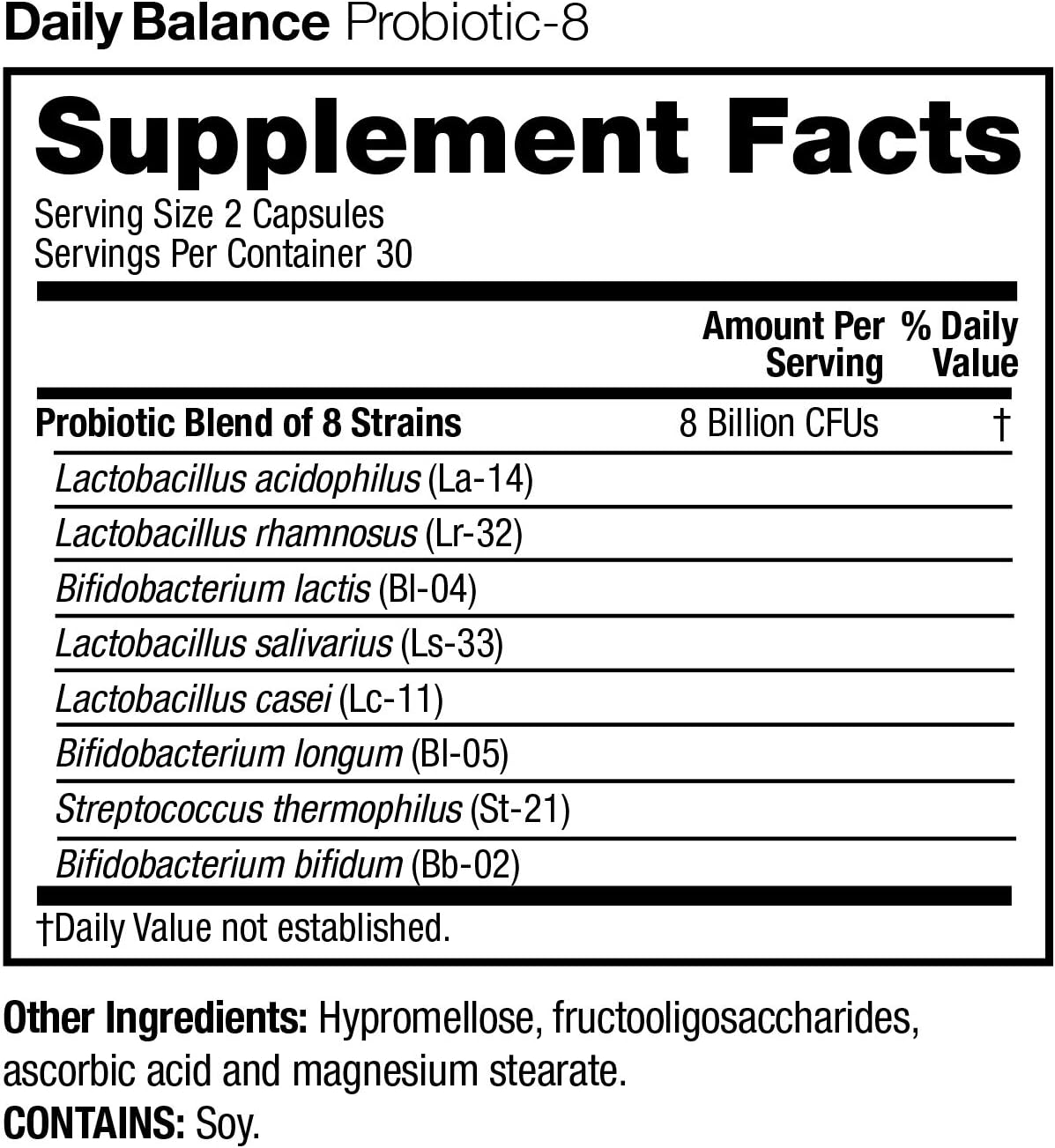 VitaMedica Probiotic-8 para intestino y digestión saludables con 8 ...
