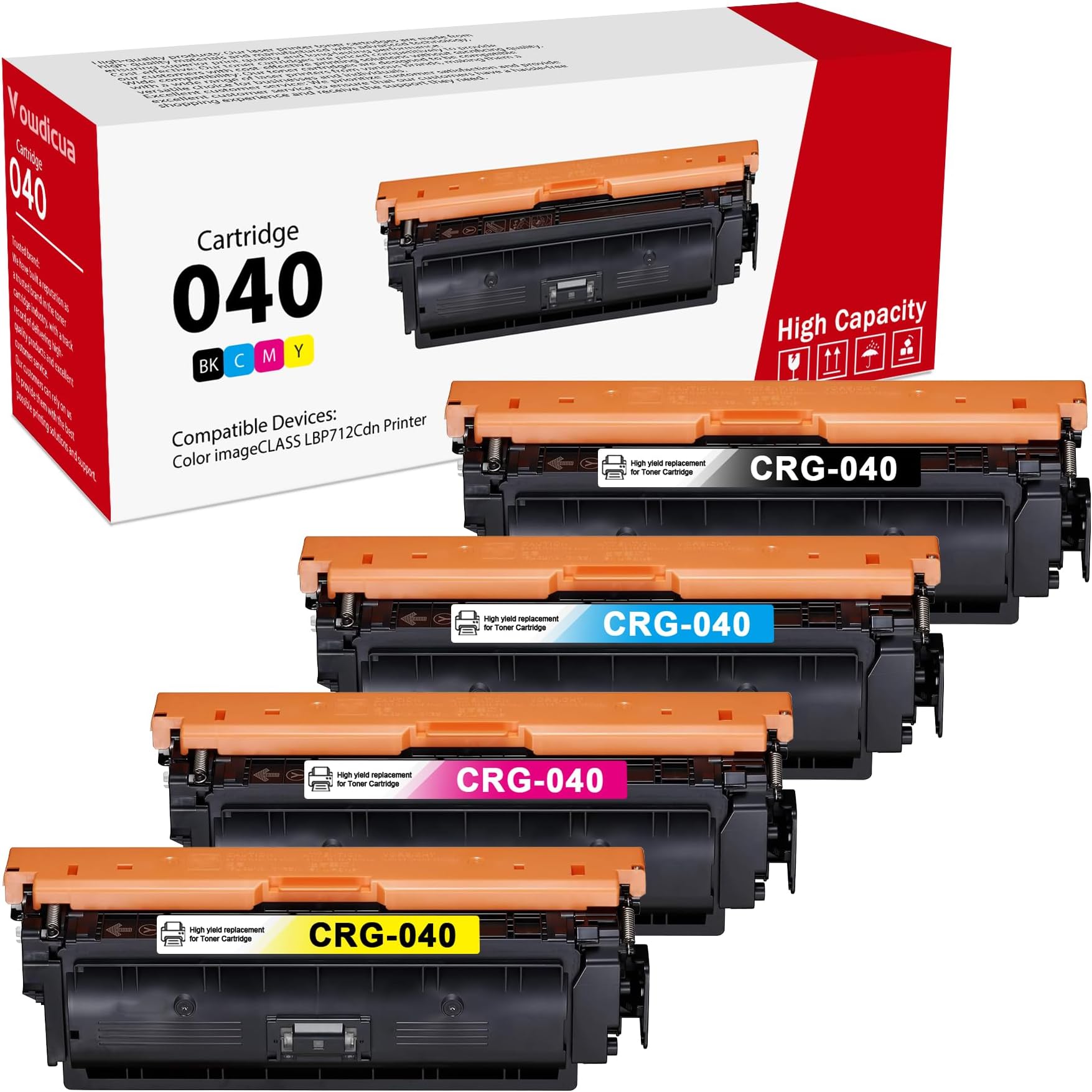Amazon.com: 040 040H Toner Cartridge Set (4-Pack, Black, Cyan, Magenta, Yellow) LOMENTI ...