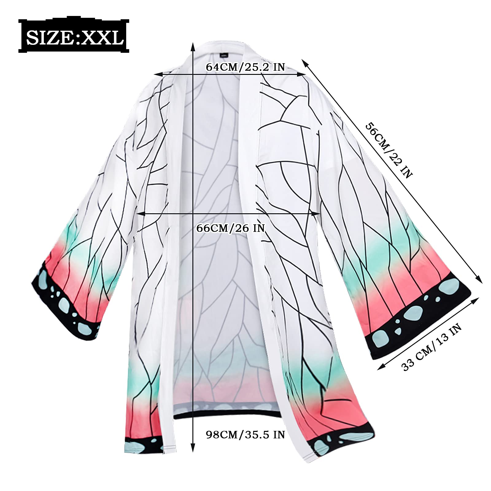 Formemory Demon Slayer Cosplay Cape Costume Halloween Anime Zenitsu ...