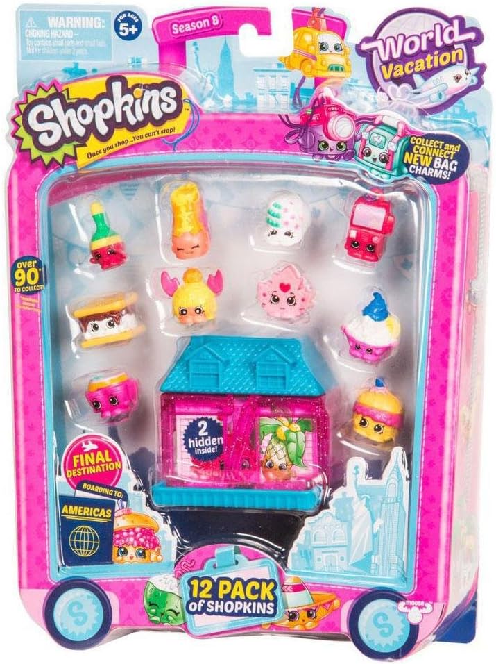 Amazon.com: Shopkins S8 America Toy (12 Pack), Multicolor, 2.2'' x 7.87 ...