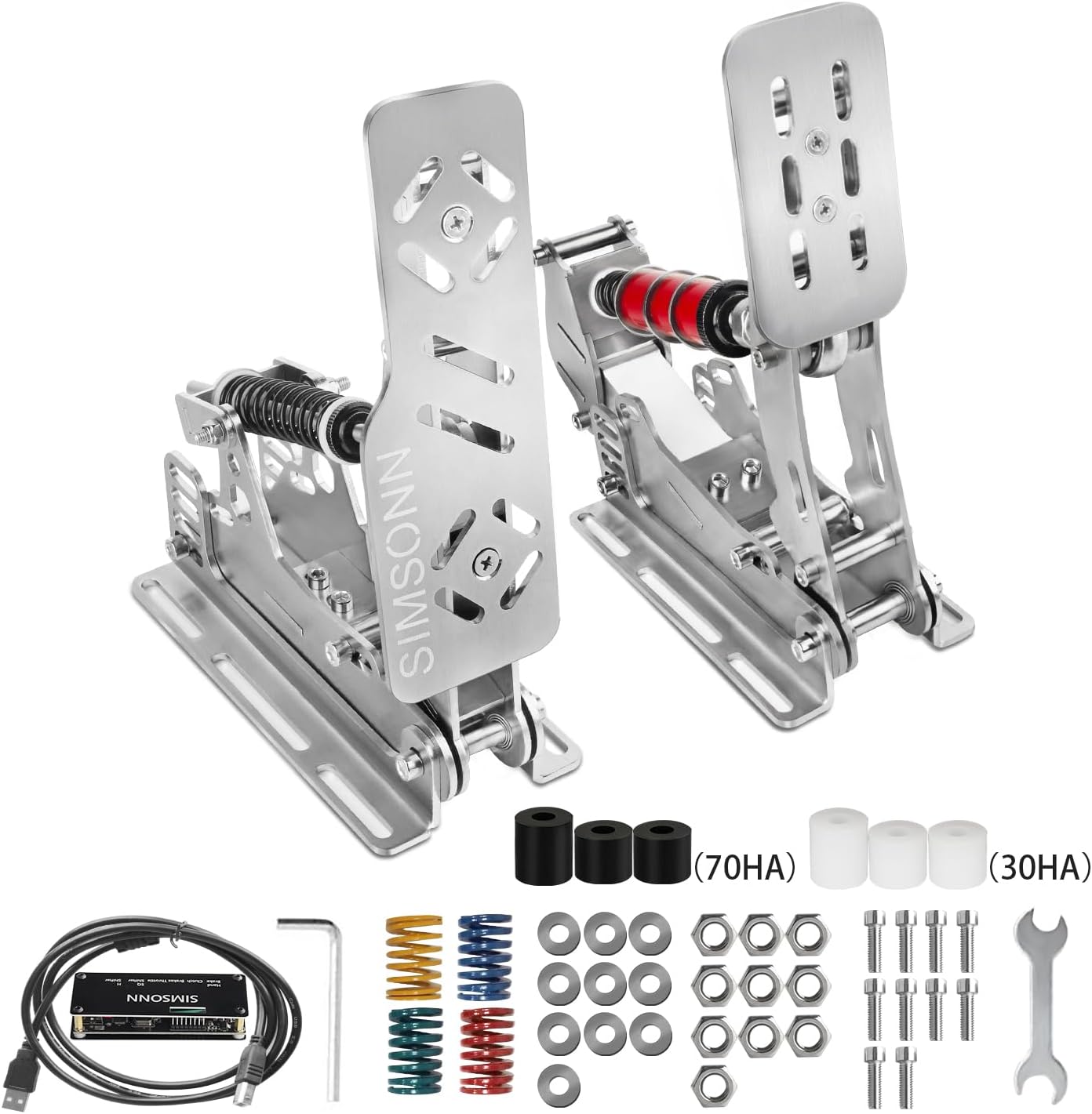 SIMSONN NEW PRO Pedals Sim Racing Pedals PC Racing Simulator Pressure ...