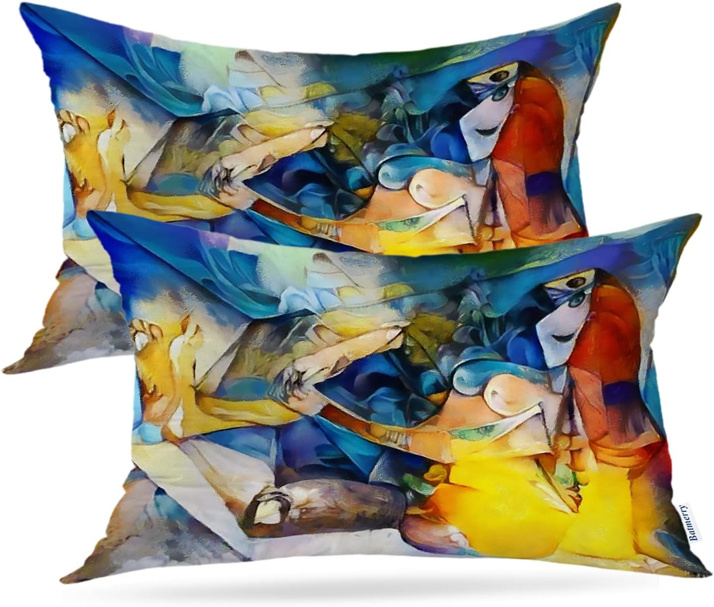 Amazon.com: Batmerry Colorful Abstract Picasso Painting Throw Pillow ...