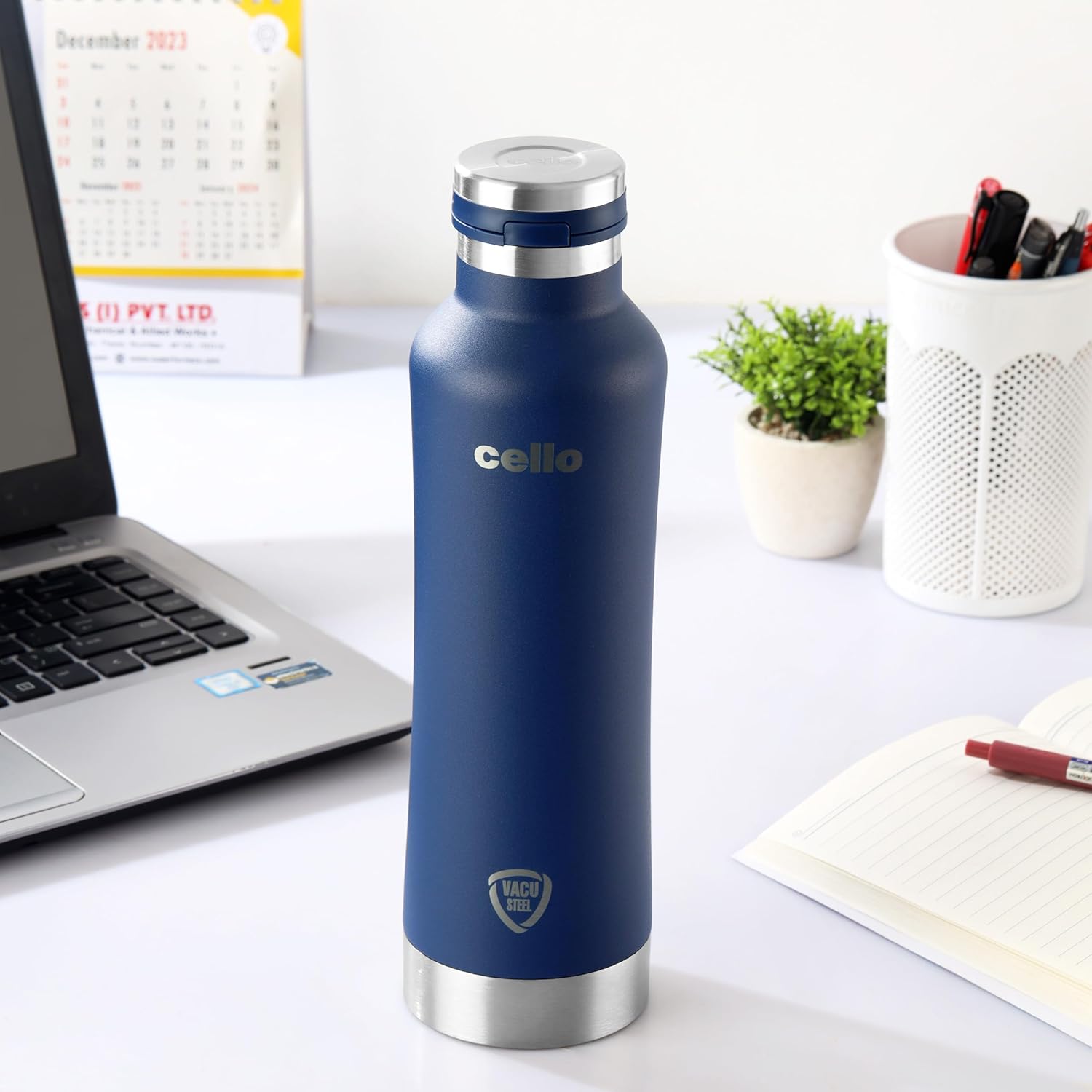 Cello Duro One Touch Insulated Flask | Hot and Cold Stainless Steel ...