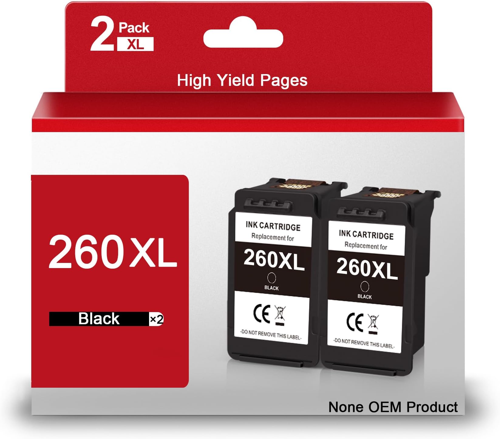 Amazon.com: PG-260XL Black Ink Cartridge 2 Pack Replacement for Canon ...