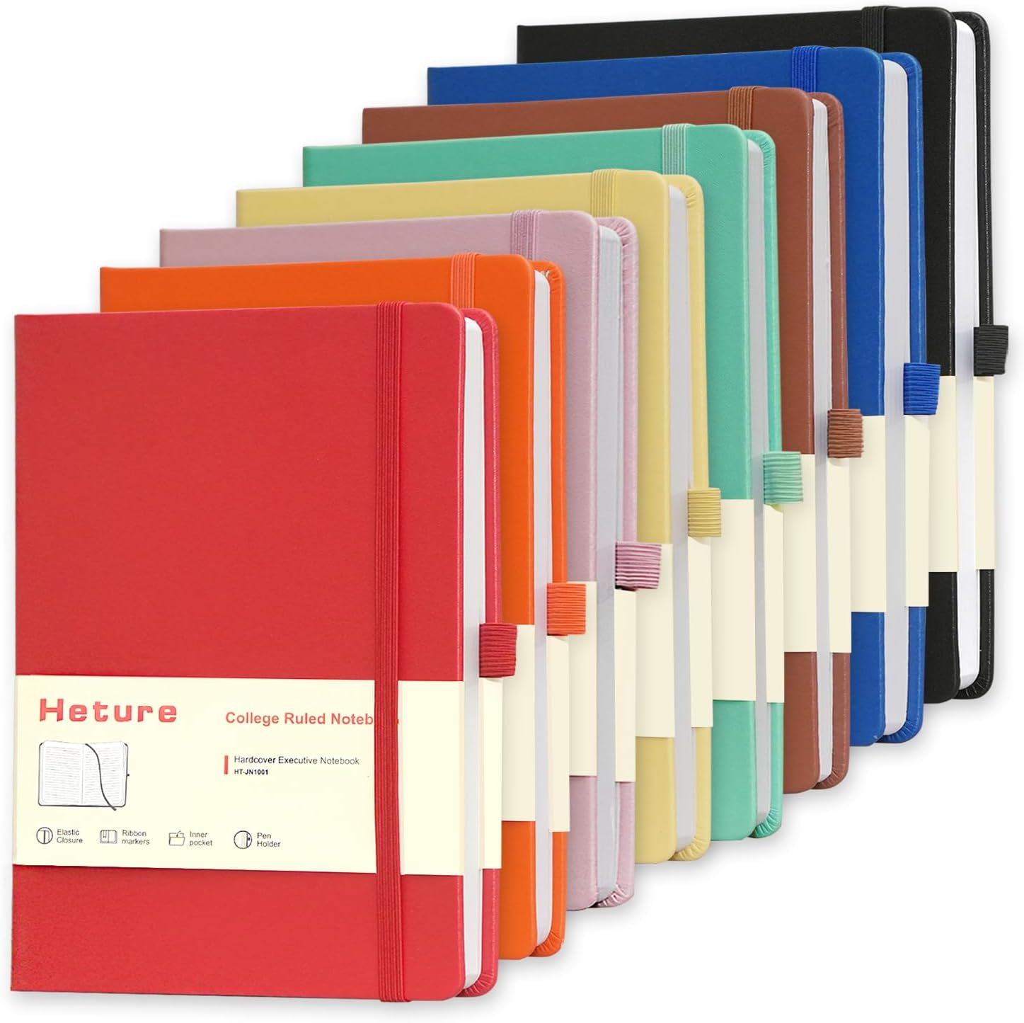 Amazon.com : Dynta Lined Journal Notebooks for Women Men, 12 Pack A5 ...