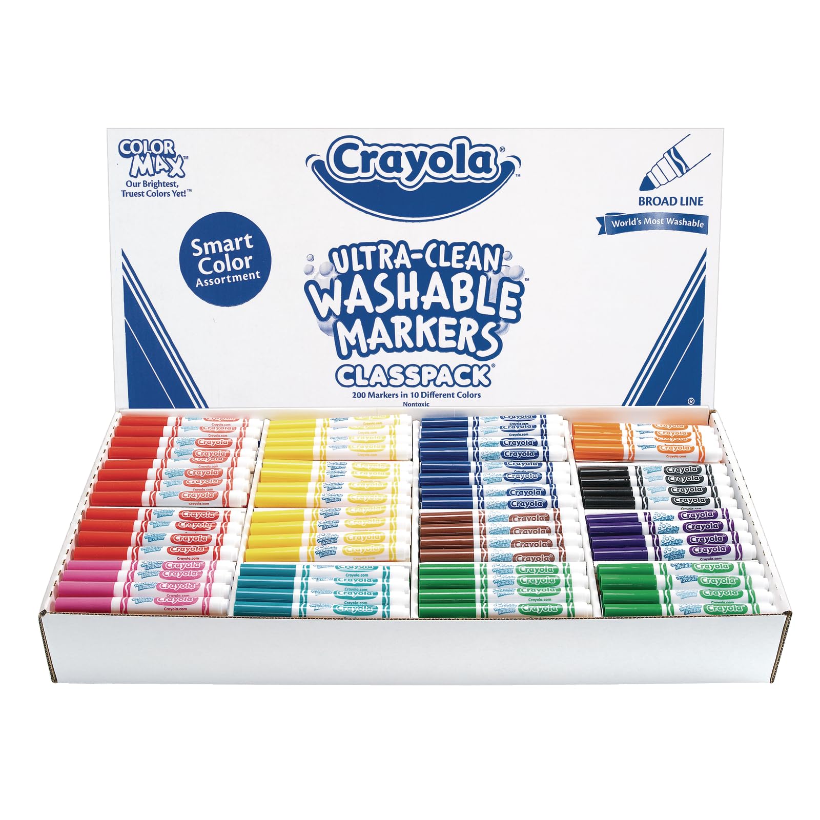 Amazon.com: Crayola Exclusive Smart Color Ultra-Clean Washable Marker ...
