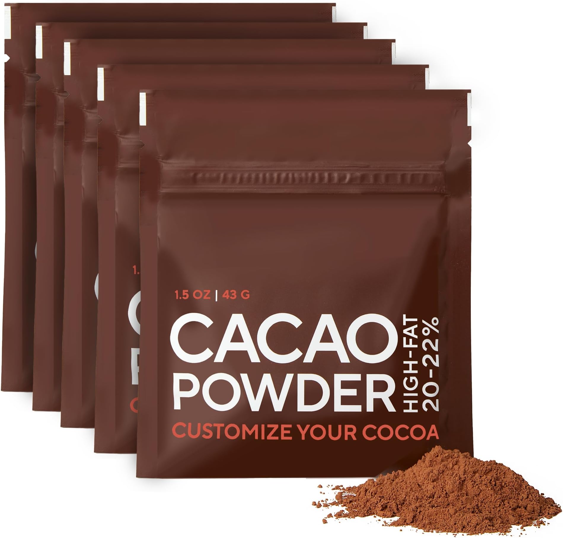 Amazon.com : Selefina Spices: Cacao Powder, High Fat (20-22%) (1.5 oz ...
