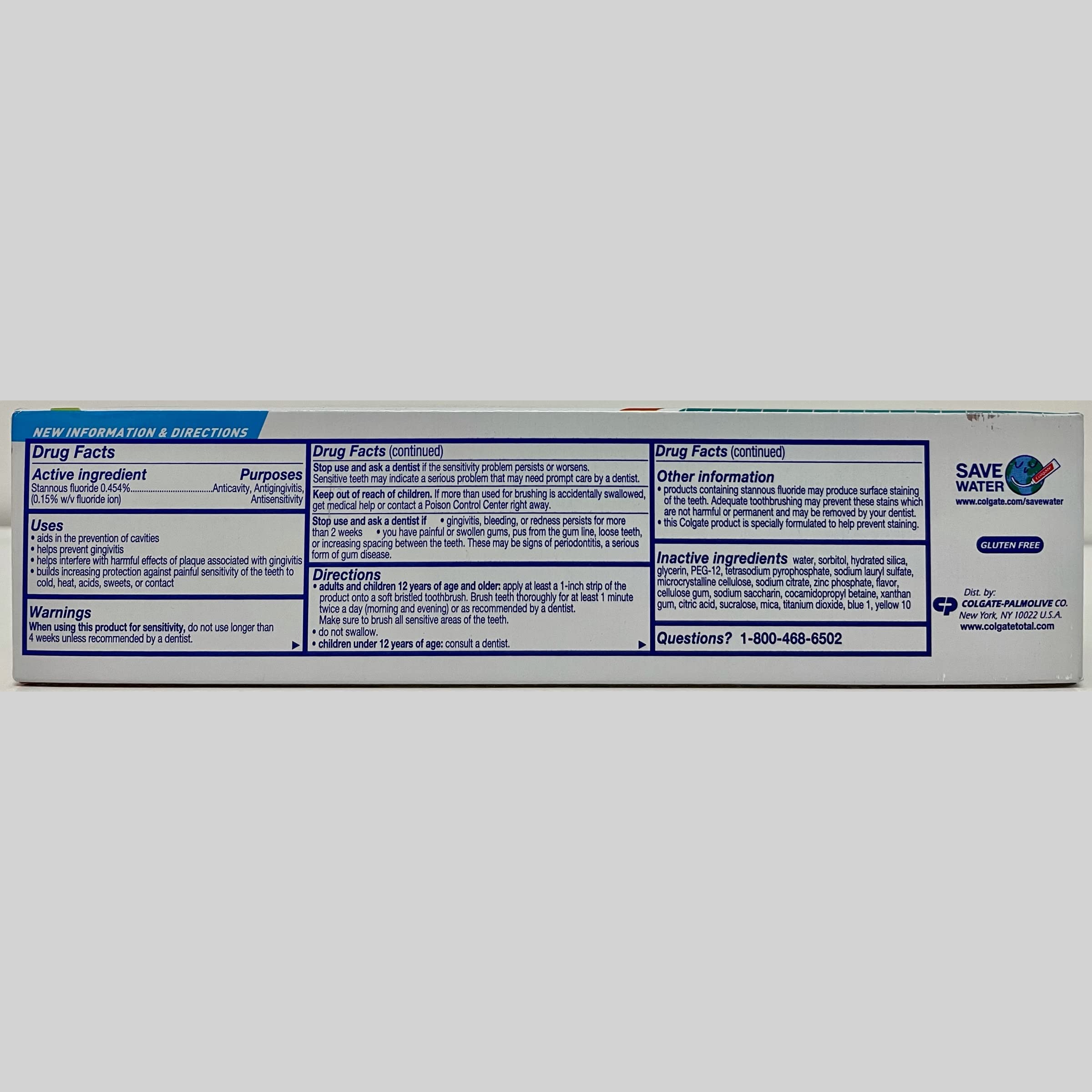 Colgate Total Toothpaste Ingredients