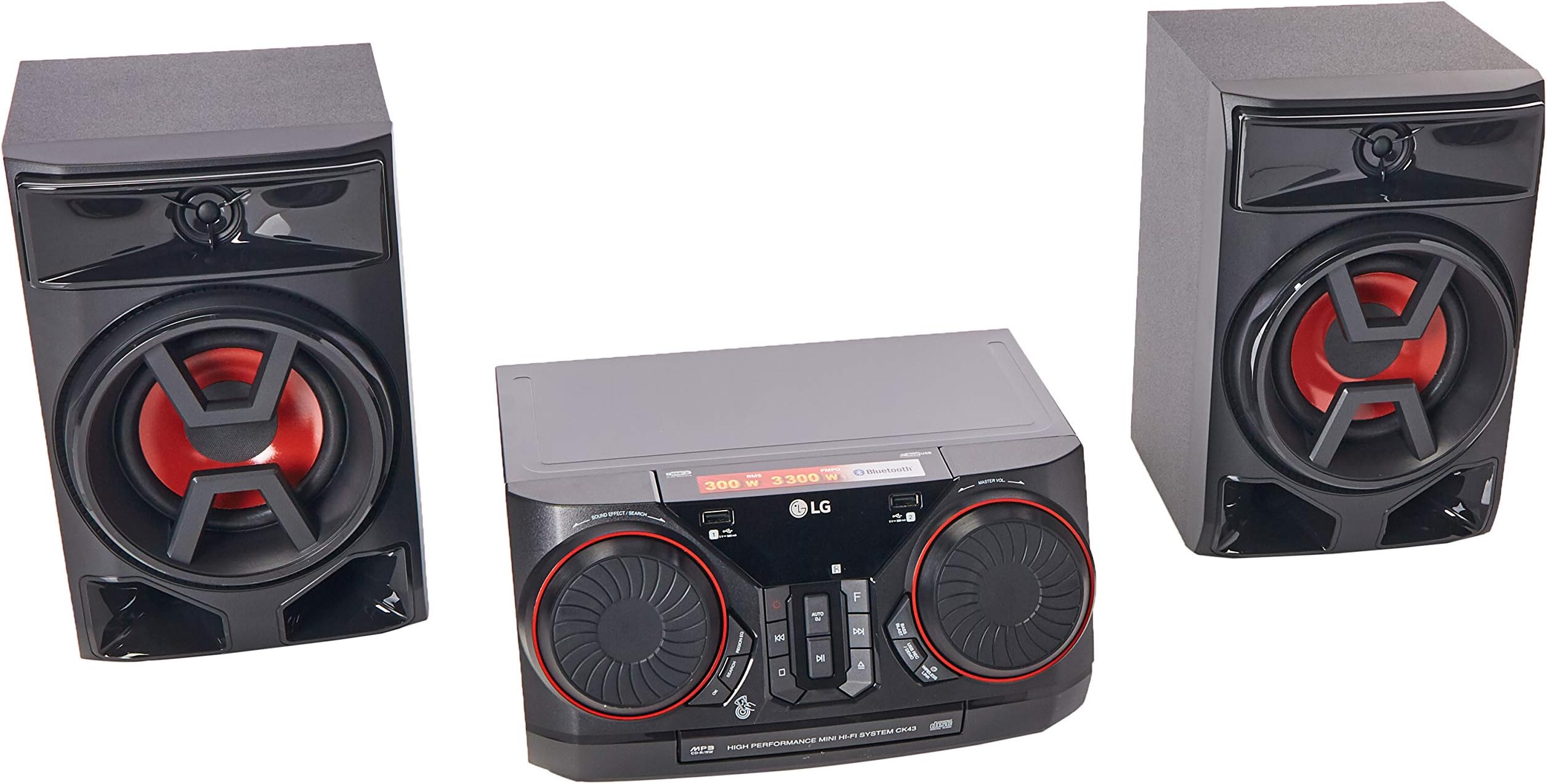 LG CK43N Minicomponente Multi Bluetooth, color Negro, solo bluetooth ...