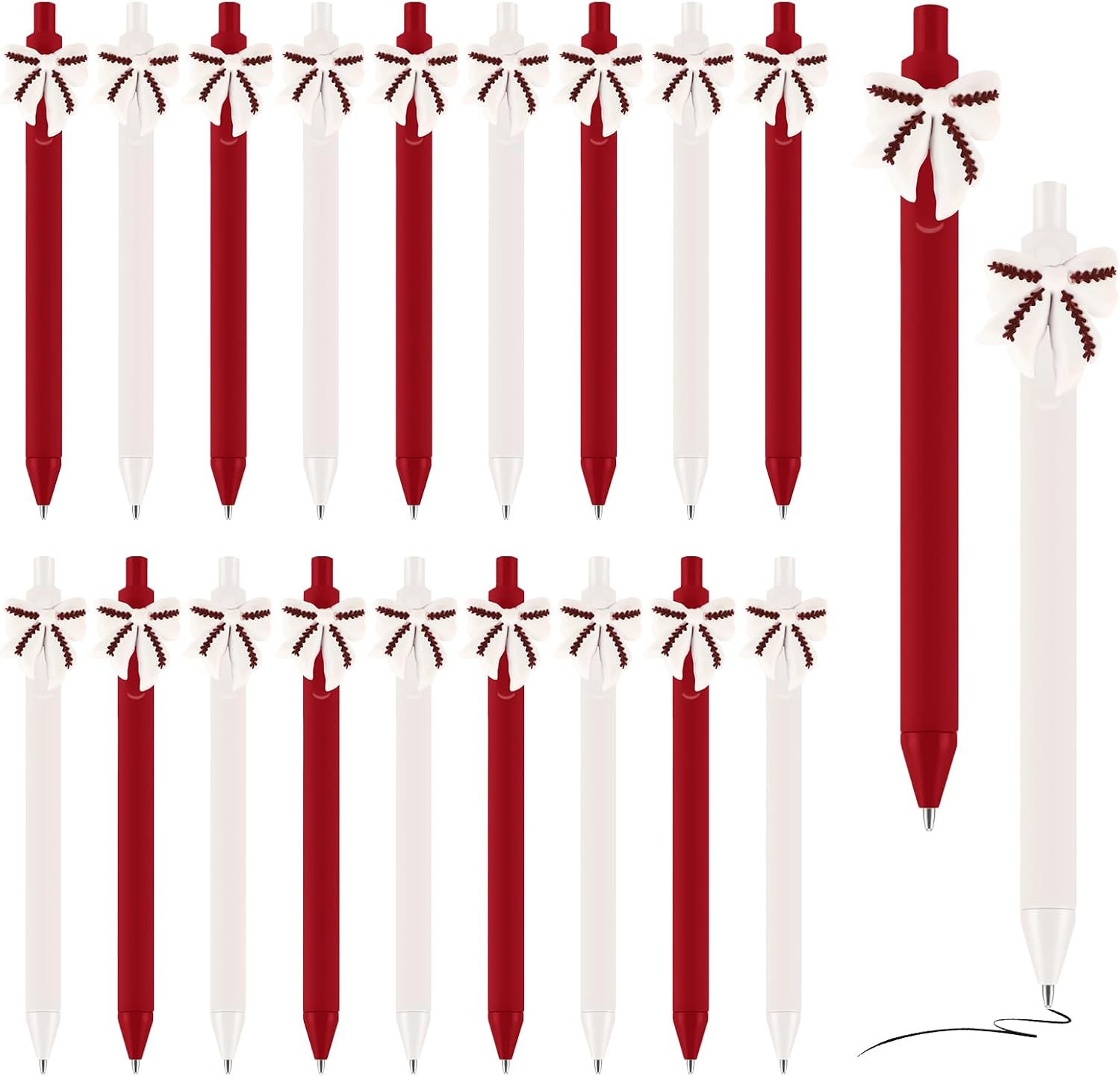 Amazon.com : Sayglossy 20 Pcs Baseball Themed Pens Sports Party Favors ...
