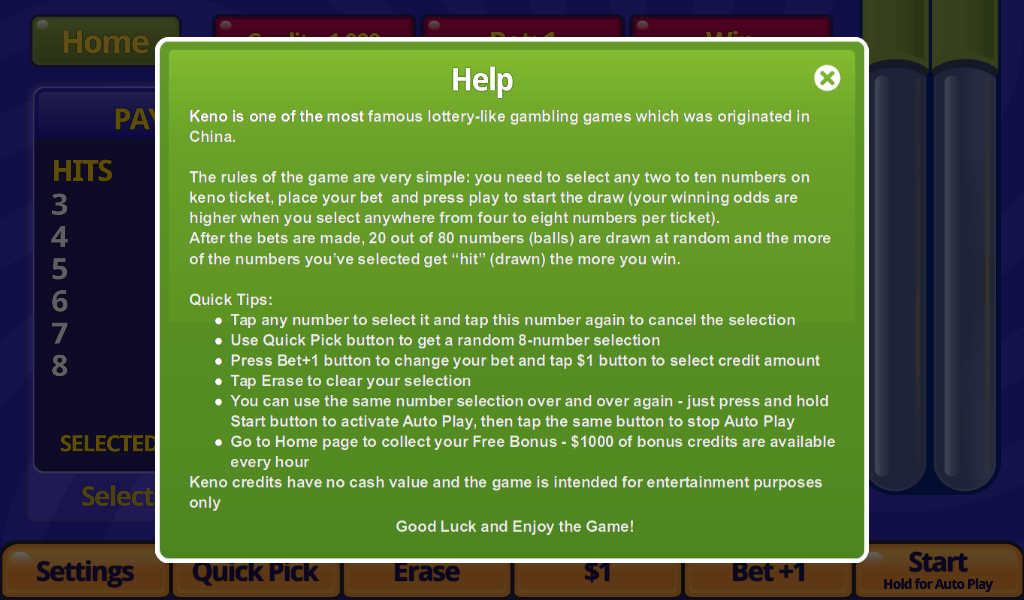 Keno - App on Amazon Appstore