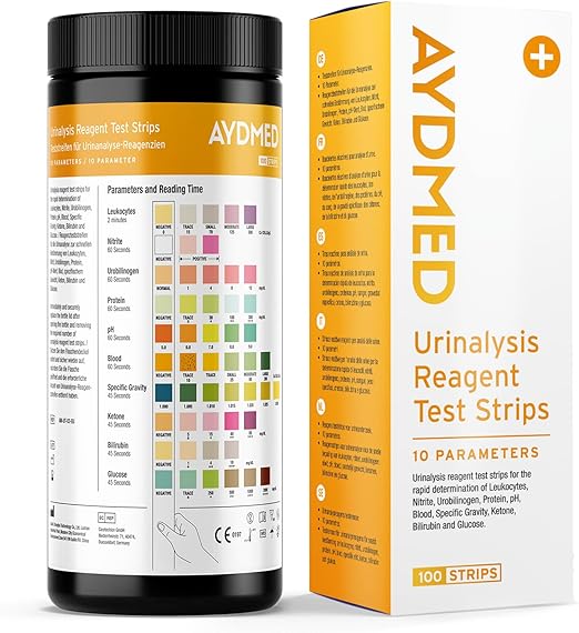 100 x Aydmed Urinanalyse Teststreifen 10 Parameter Urinteststreifen für ...