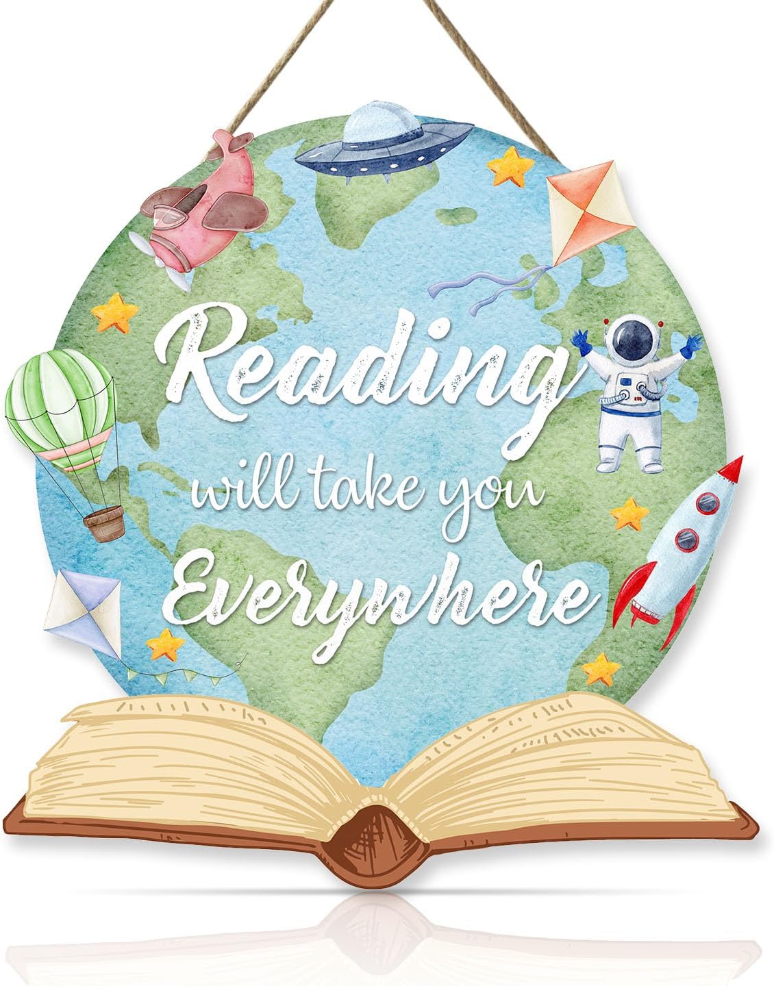 Amazon.com: Eeypy Classroom Decor Classroom Inspiration Sign World Map ...