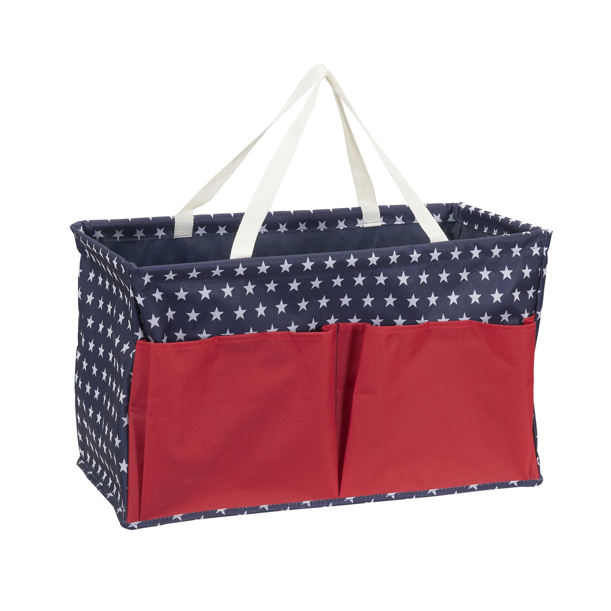 Snapklik.com : Household Essentials Red, White, And Blue Krush Container All-Purpose Utility Tote