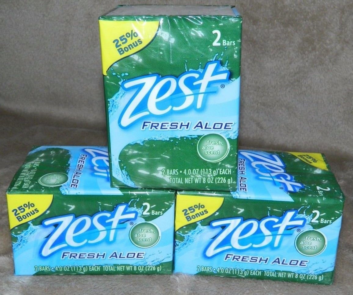Amazon.com : Zest Aloe Water & Pear, 8 bars, 4 ounces : Beauty ...