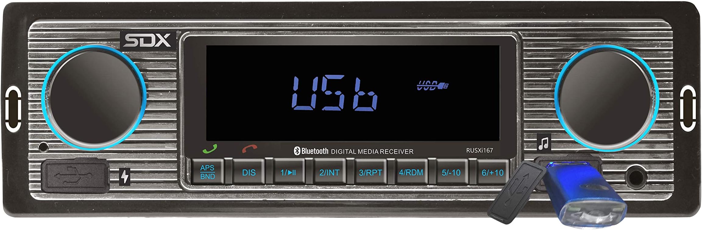 Amazon.com: Classic Single Din Car Radio with Bluetooth, Car Stereo FM ...