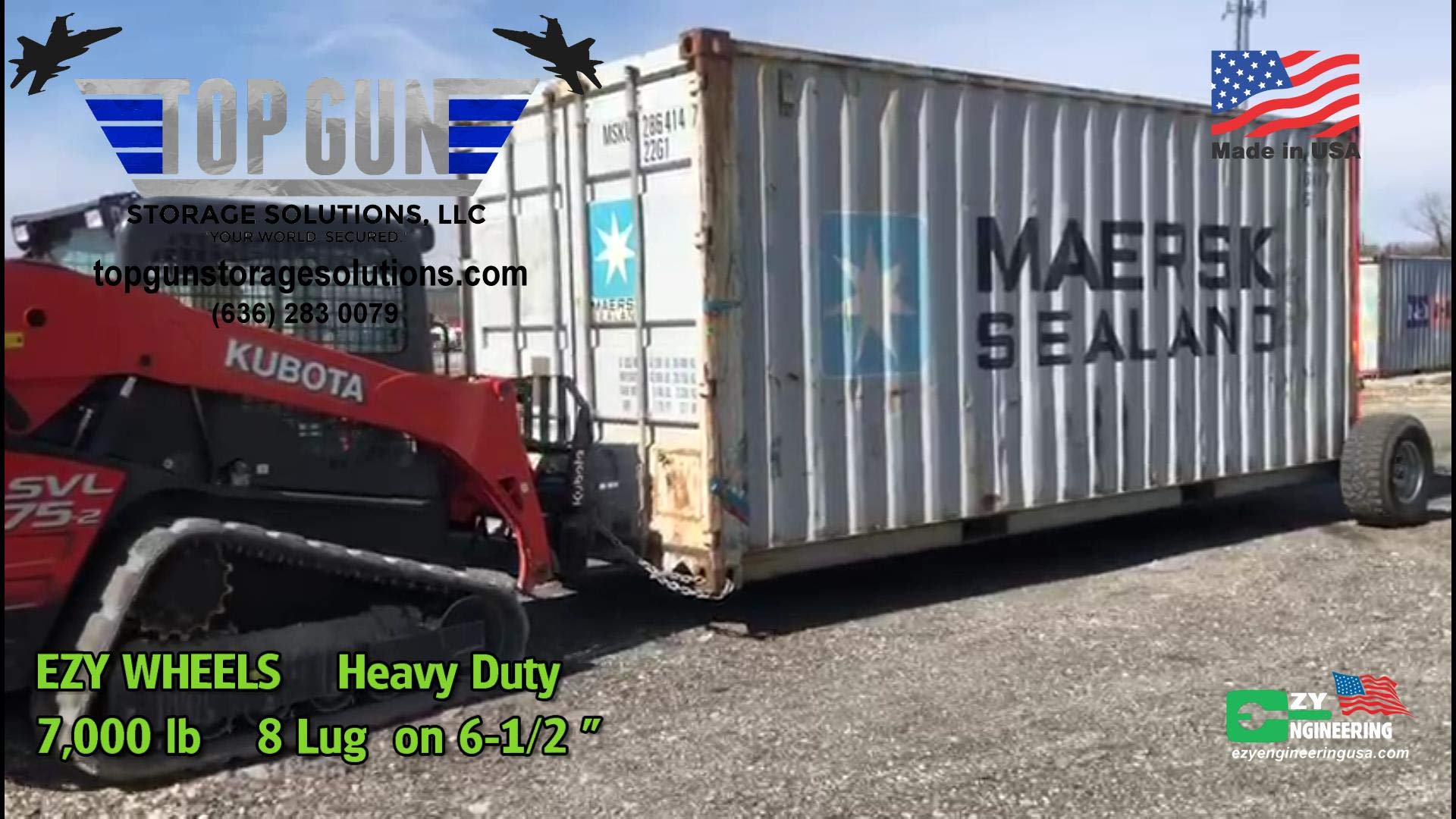 Buy Ezy Engineering Wheels Heavy Duty 8-LUG Shipping Container Wheels ...
