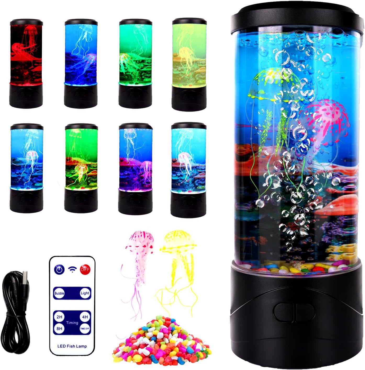Amazon.com: Go2Chai Jellyfish Aquarium Lamp Fake Fish Jelly Fish Tank ...