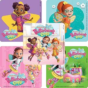 Amazon.com: Butterbean's Café Stickers - Toys and Giveaways - 100 per ...