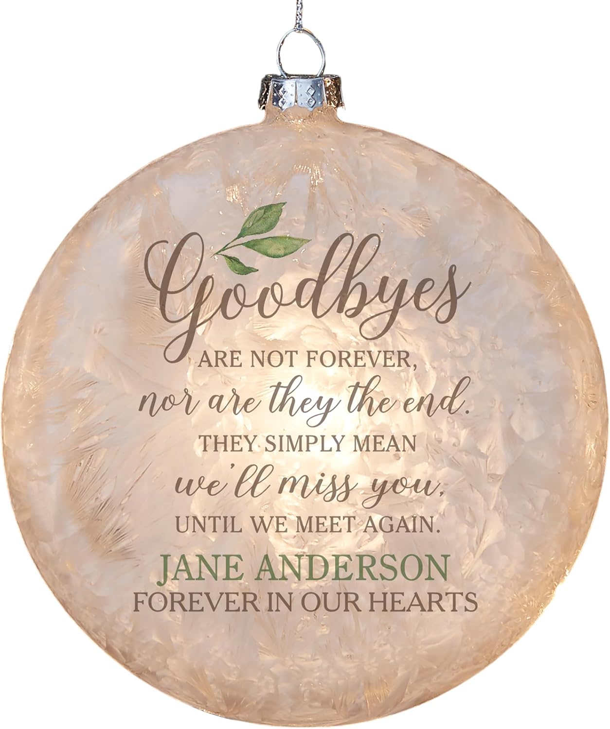 Amazon.com: Personalization Universe The Goodbye Memorial Personalized ...