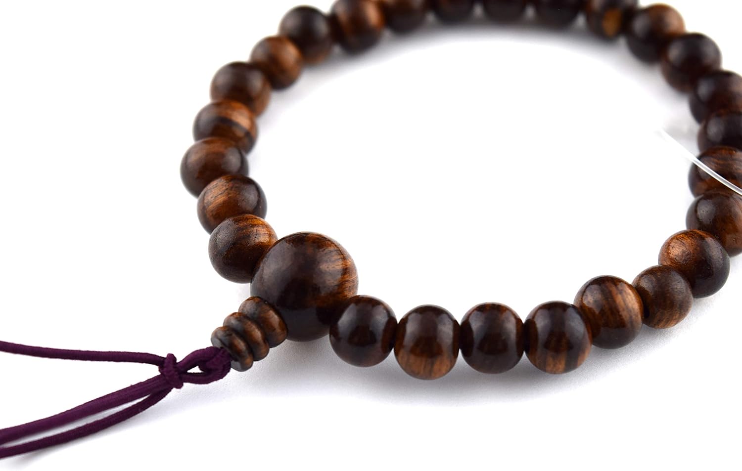 Amazon.com: 京都あさひ屋 8mm Sendan Wood Bracelet Japanese Juzu Prayer Beads ...