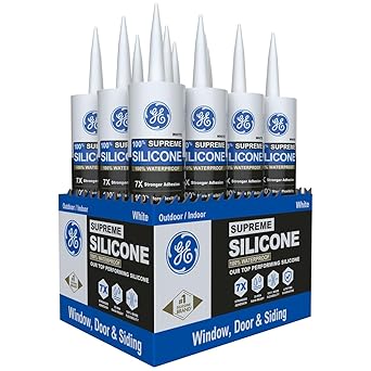 Amazon.com: GE All Purpose Silicone Caulk, Clear, 10 fl oz Cartridge ...