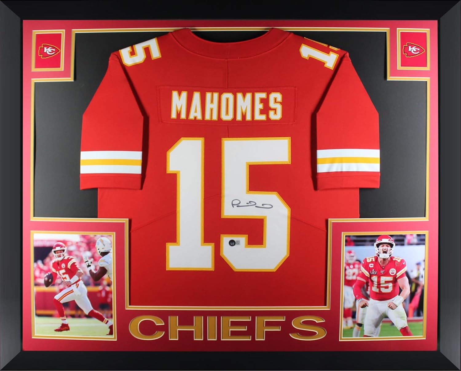 Patrick Mahomes Autographed Kansas City Limited Football Signed Framed ...