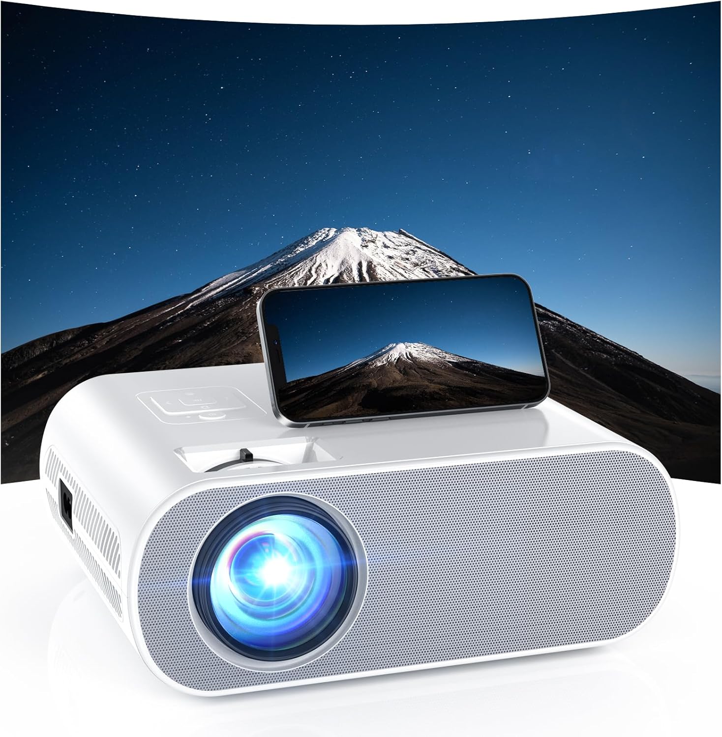 Amazon.com: HOMPOW Projector, Native 1080P Full HD Projector CS06 ...