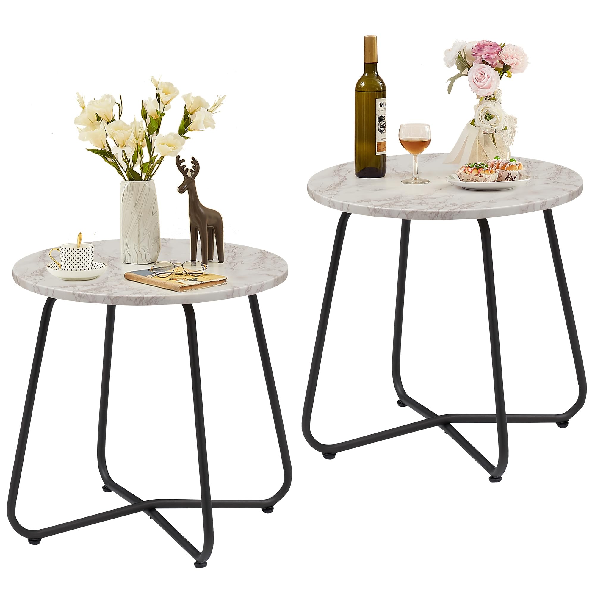 Snapklik.com : VECELO Patio Outdoor Side Snack Table