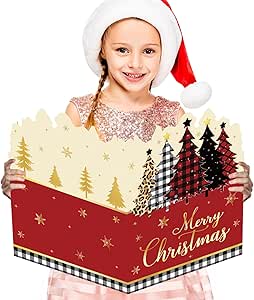 Amazon.com : Jumbo Merry Christmas Greeting Cards With Envelope ...