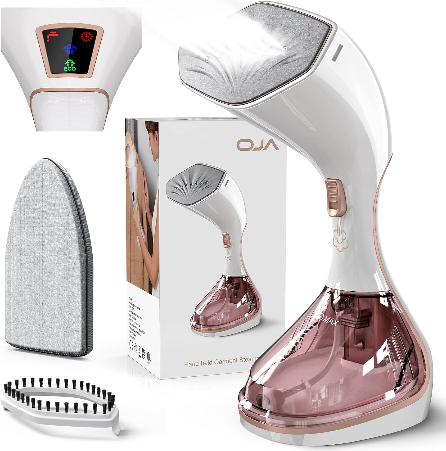 Amazon.com: OJA Portable Steamer for Clothes 15 Second Heatup Ceramic ...