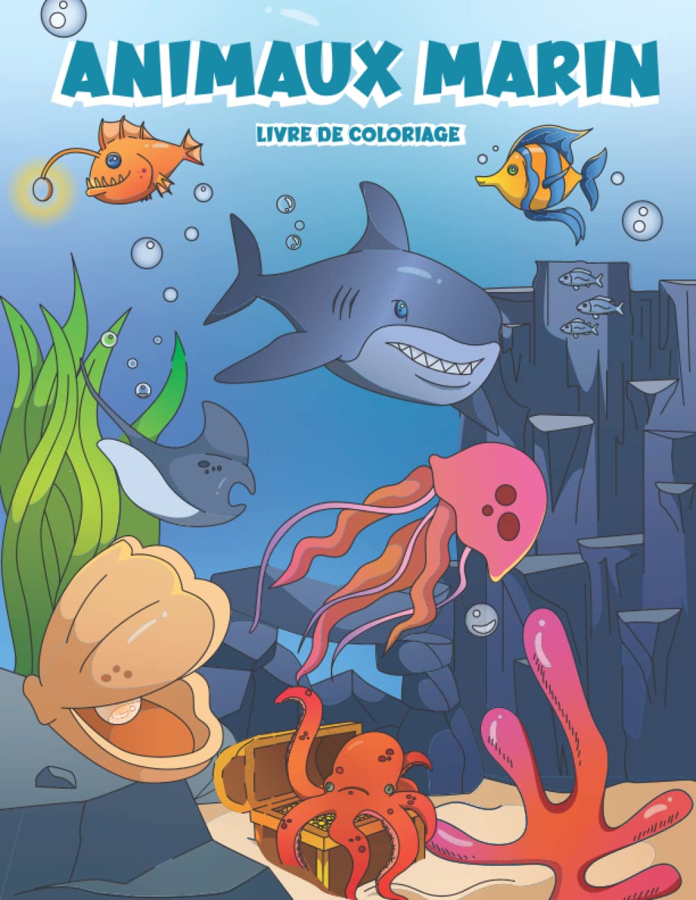 Buy Animaux Aquatiques Livre de coloriage: Animaux marins ,Animaux De L ...