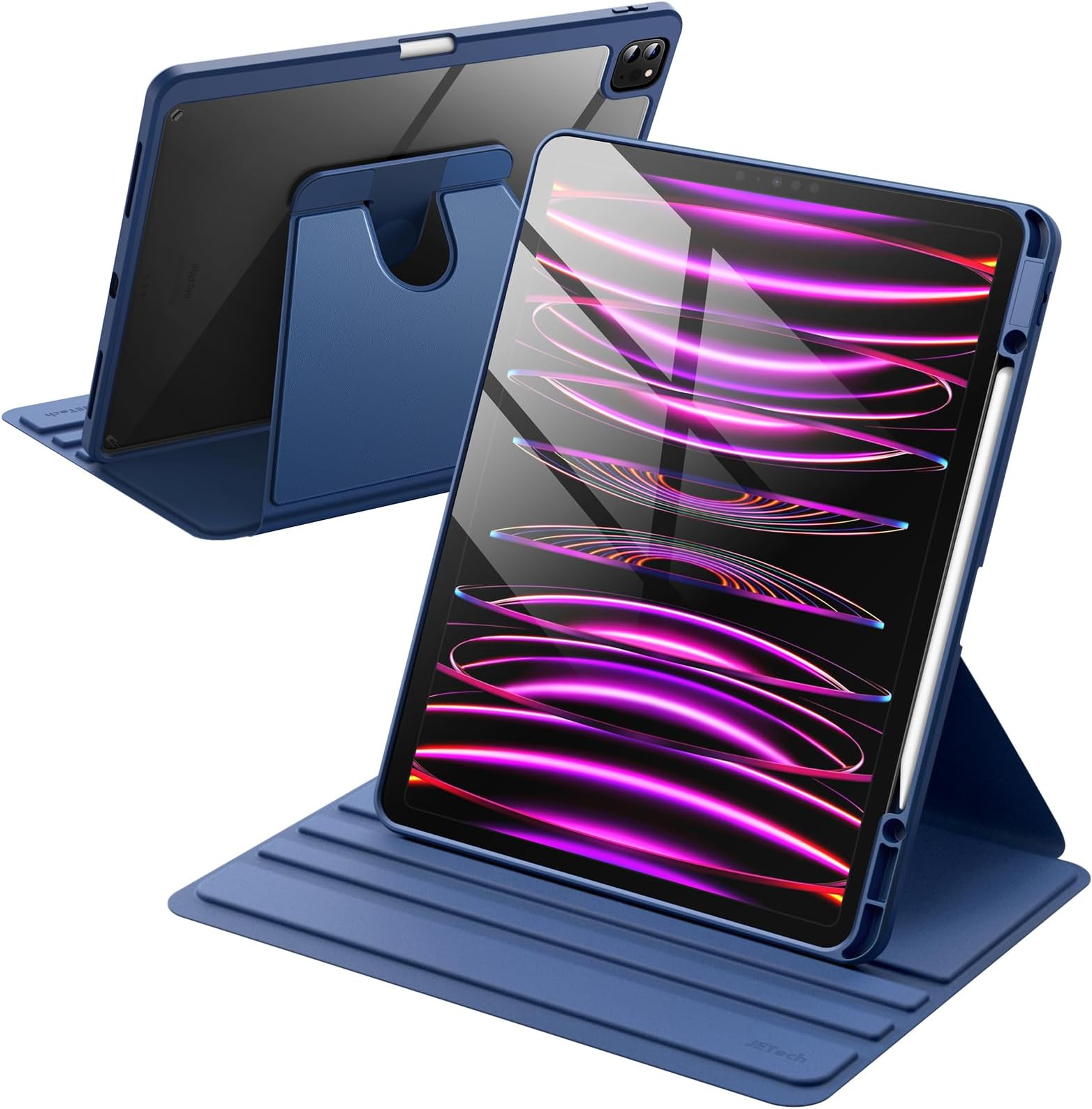 JETech Rotating Case for iPad Pro 12.9-Inch (2022/2021/2020/2018) with ...