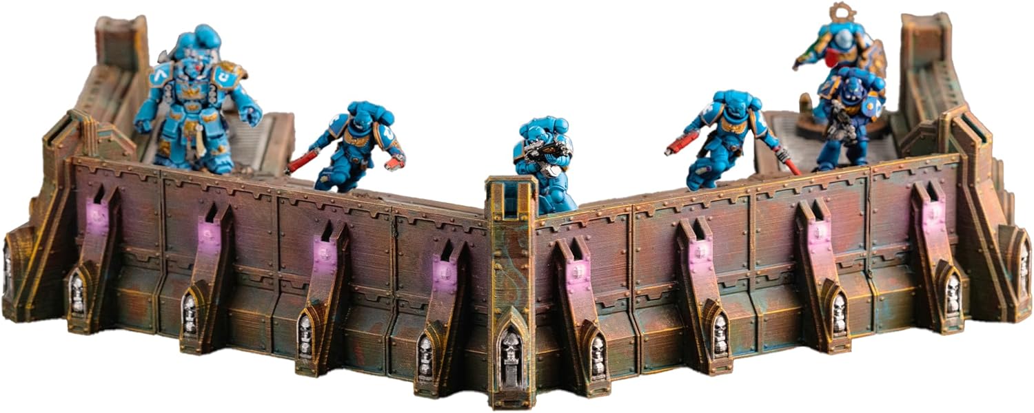 Amazon.com: Forward Guard Defense Wall Miniature Terrain for Wargames ...