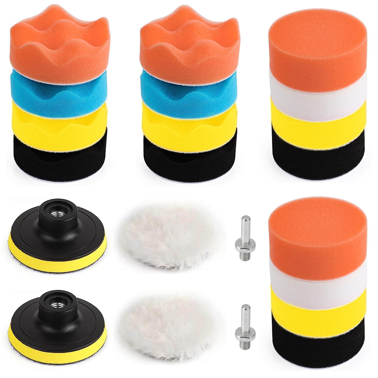 Amazon.com: heqxwl 3 Inch Sponge Buffing Pads,Buffer for Car Detailing ...