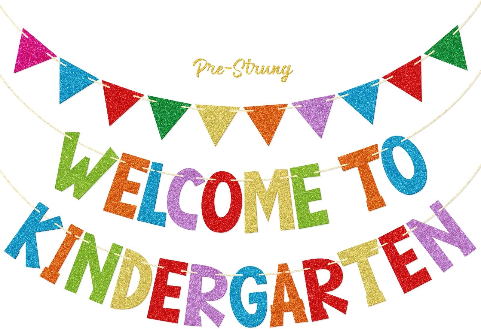 Amazon.com: Welcome To Kindergarten Banner First Day of kindergarten ...