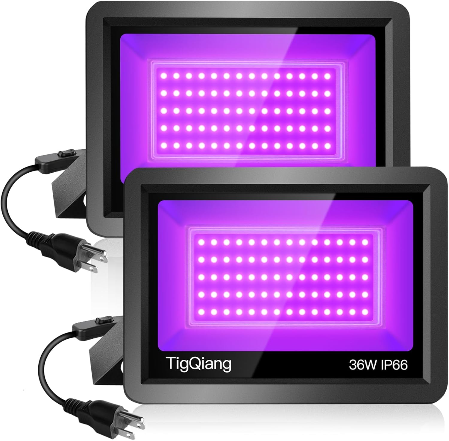 36W Waterproof LED Black Lights, IP66 Flood Light, Outdoor Blacklights ...