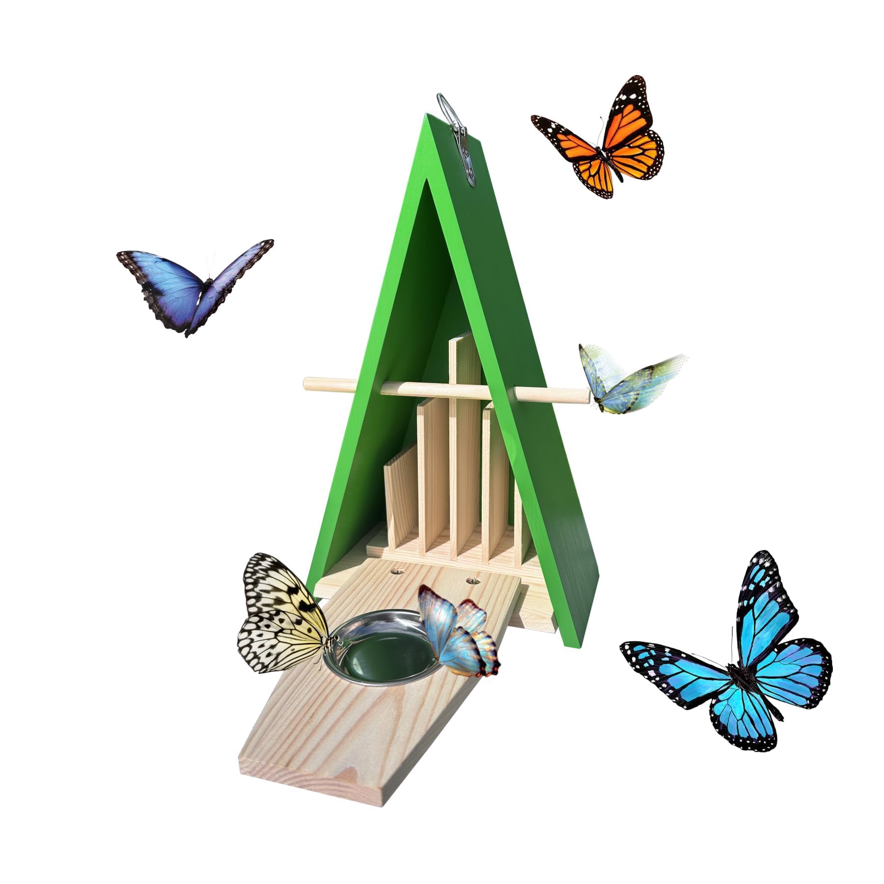 Amazon.com : Butterfly House, Wooden Butterfly Feeders for Outdoors ...